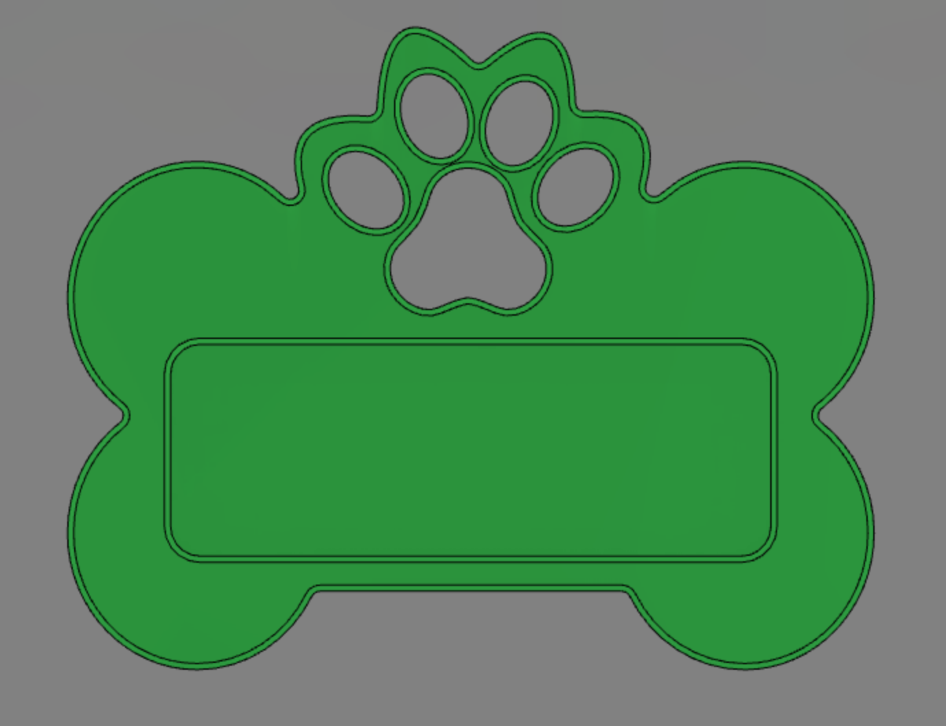 Simple Dog Tag by b-lud | Download free STL model | Printables.com