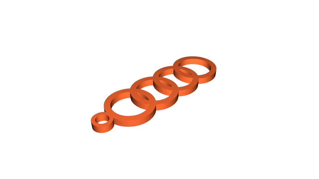 Audi keychain by Tomak2005 | Download free STL model | Printables.com