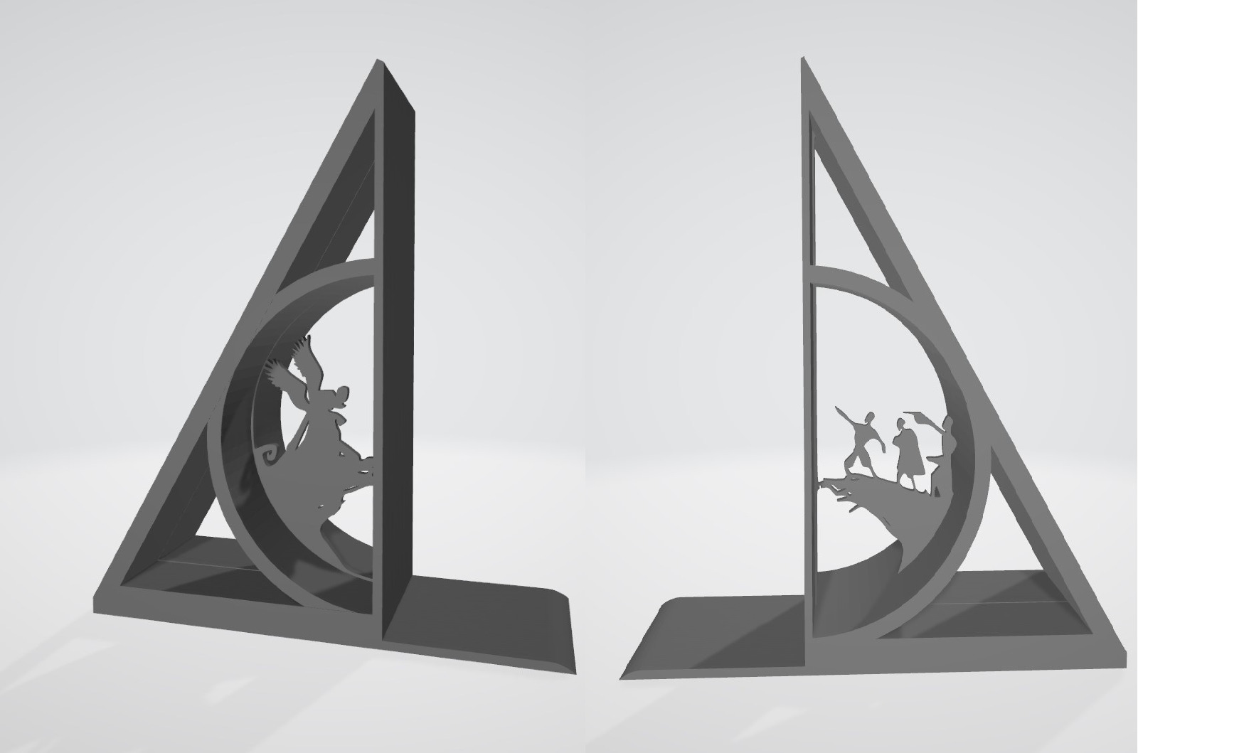 Harry Potter deathly hallows themed bookend by Ondřej Korynta ...