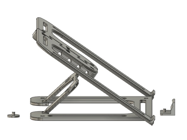 Adjustable Laptop Stand by bruno.d4 | Download free STL model ...