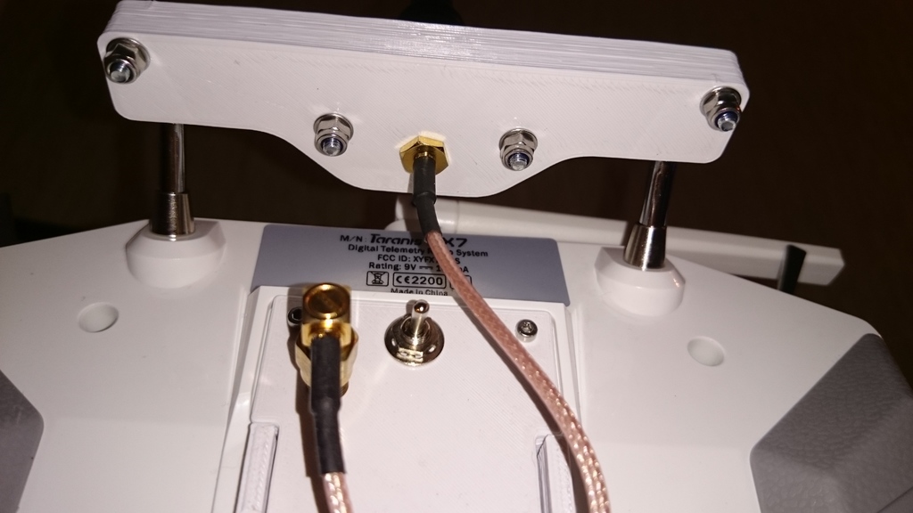 Taranis Q X7 external module antenna bracket by Szaman | Download free ...