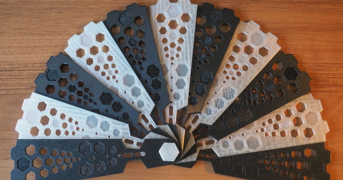 Hexagonal Hand Fan by Quint | Download free STL model | Printables.com