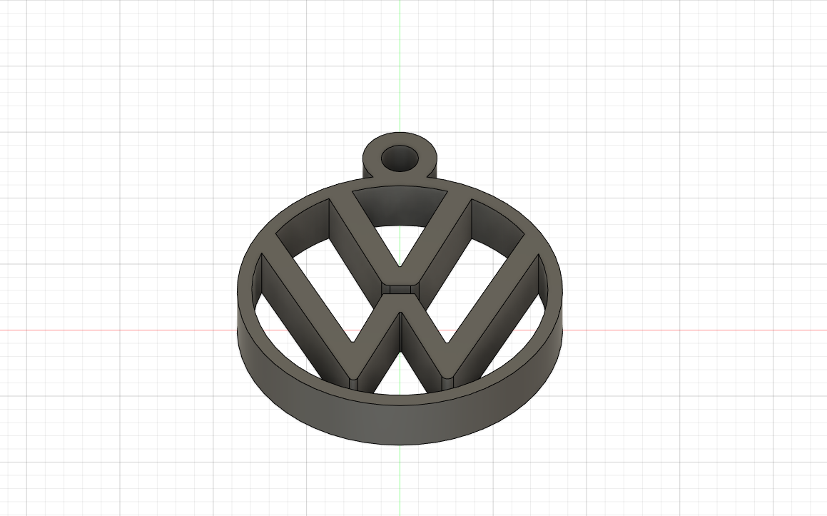 Volkswagen keychain by Tomak2005 | Download free STL model | Printables.com