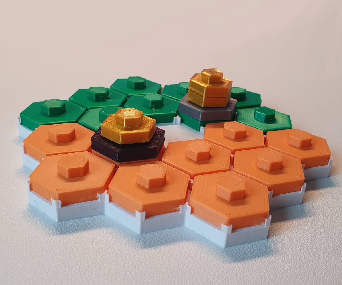 Hexa-hunt (fully 3d Printable Board Game) by Matrix | Download free STL ...