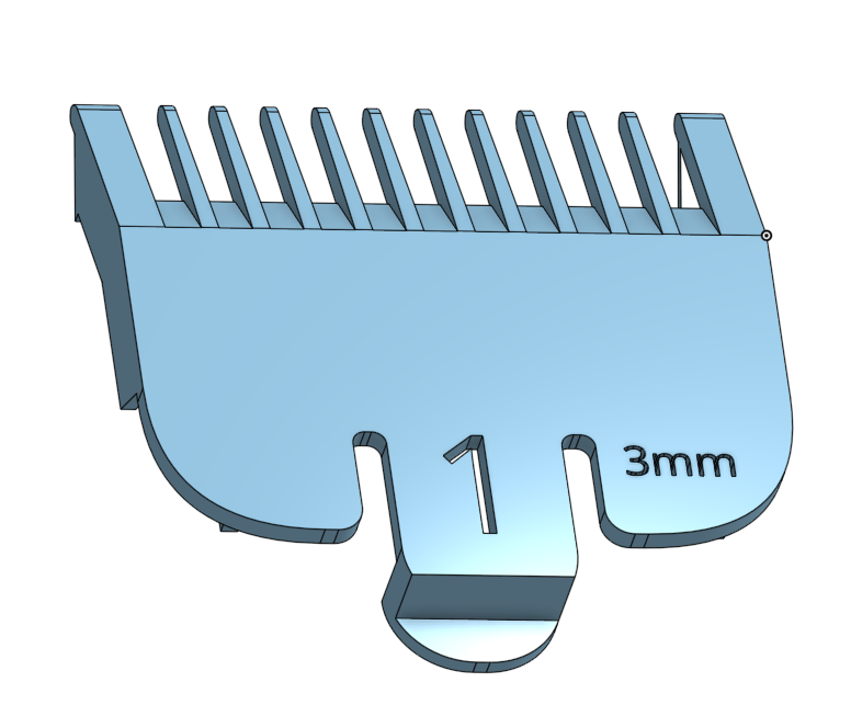 Wahl Color Pro #1 Guard (3mm) by meagerfindings | Download free STL ...