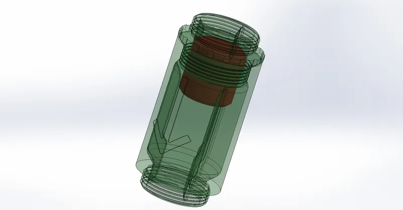 3D-Printable Check-Valve by LS001 | Download free STL model ...
