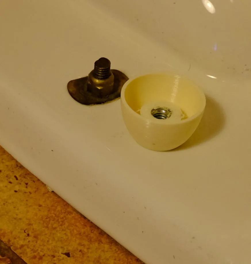 Toilet-Bolt Cover by George F | Download free STL model | Printables.com