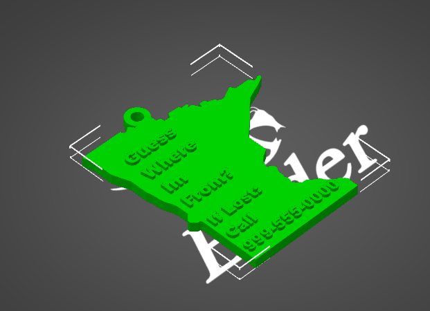 Customizable Minnesota Dog Tag by ShortMort | Download free STL model ...