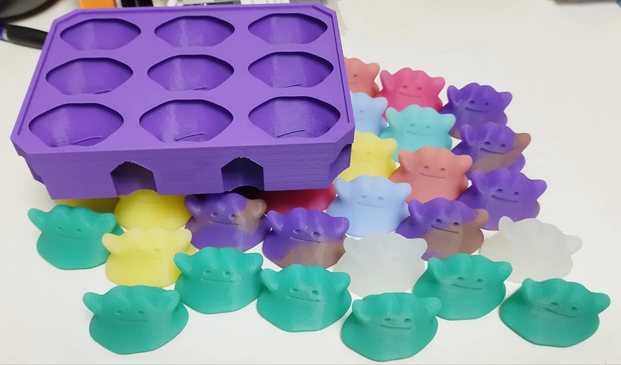 small silicone Ditto(Pokemon) batch mold by Yoshimi Koyama | Download ...