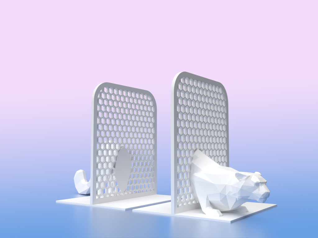 Pantera Bookends by Lexsu | Download free STL model | Printables.com
