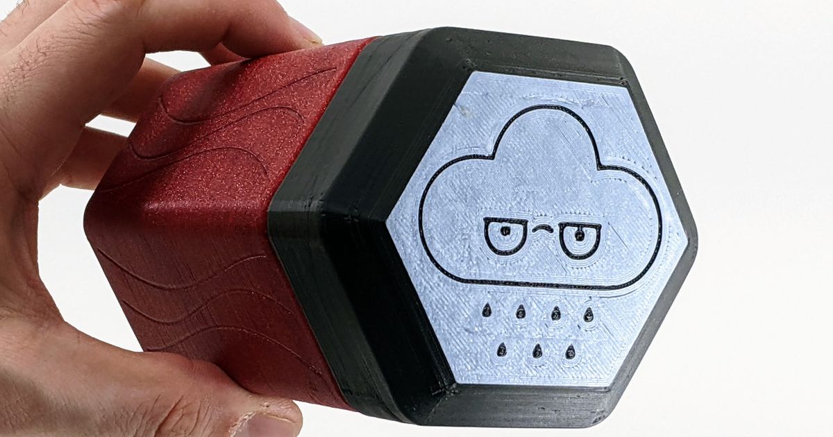 Grumpy Cloud Rainstick - Bridging Test by Grandpa 3DPrints | Download ...