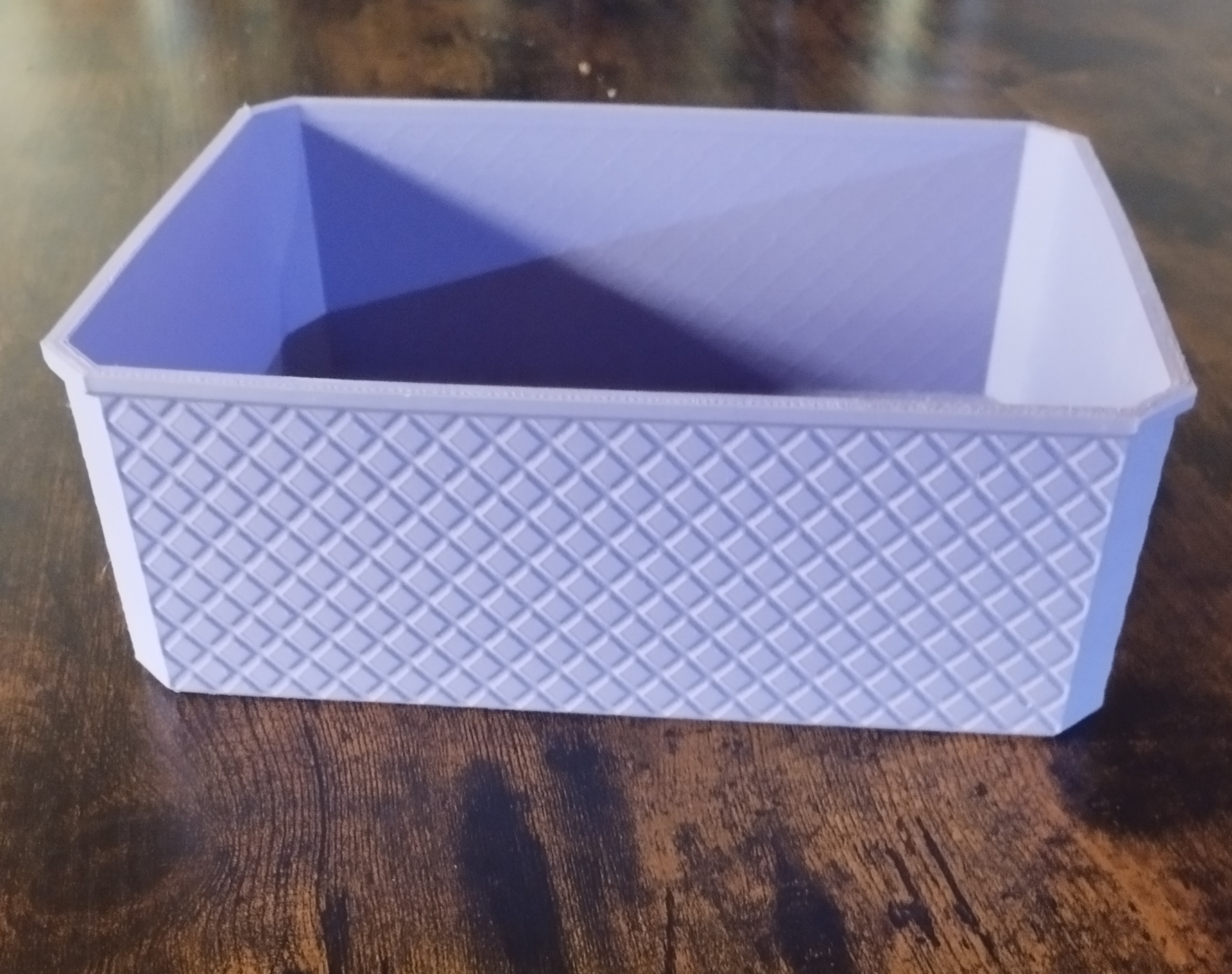 Storage box with square texturing by 3d_design_fun | Download free STL ...