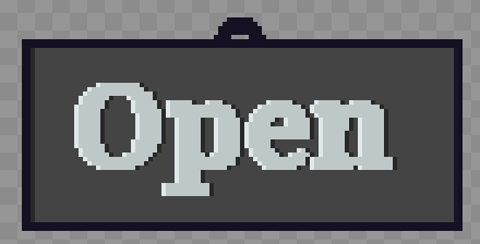 Blocky Open Sign by Nissan | Download free STL model | Printables.com