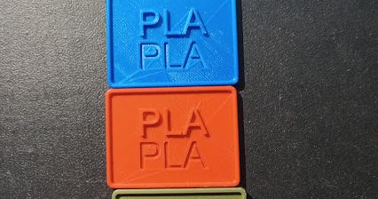 Simple PLA Sample Plate von Pax Prints | Kostenloses STL-Modell ...