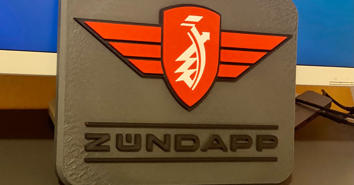 Zündapp Logo Sign (Zundapp Zuendapp) by tokyo2ooo | Download free STL ...