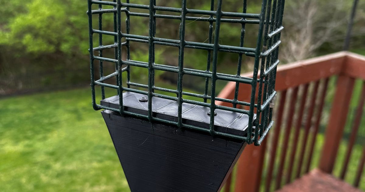 Bird Feeder Tail Support for Suet cage by Gigglester | Download free ...