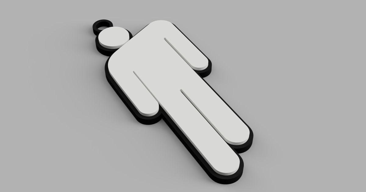 Billie Eilish - Blohsh Keychain by EmberWork | Download free STL model ...