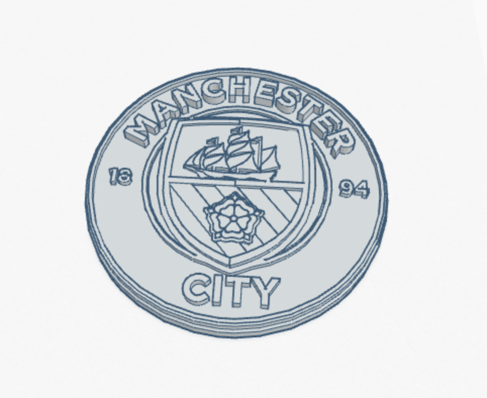 Manchester city and A&M coin by JT Labs | Download free STL model ...