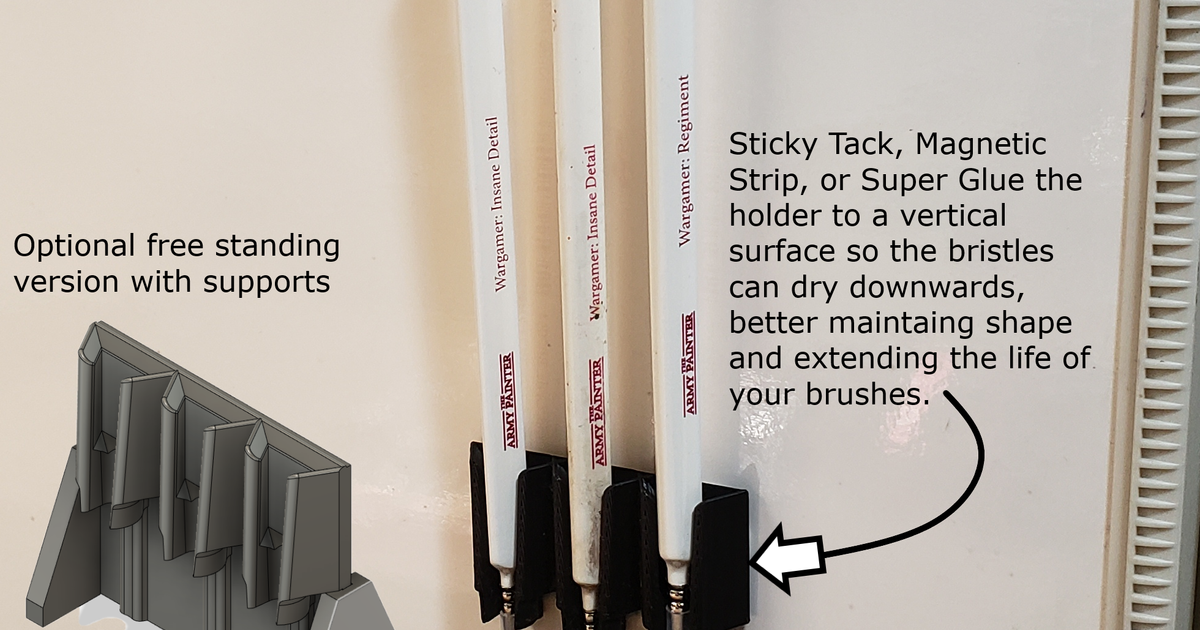 Vertical Bristle Down Army Painter Brush Holder by the23Flavors ...