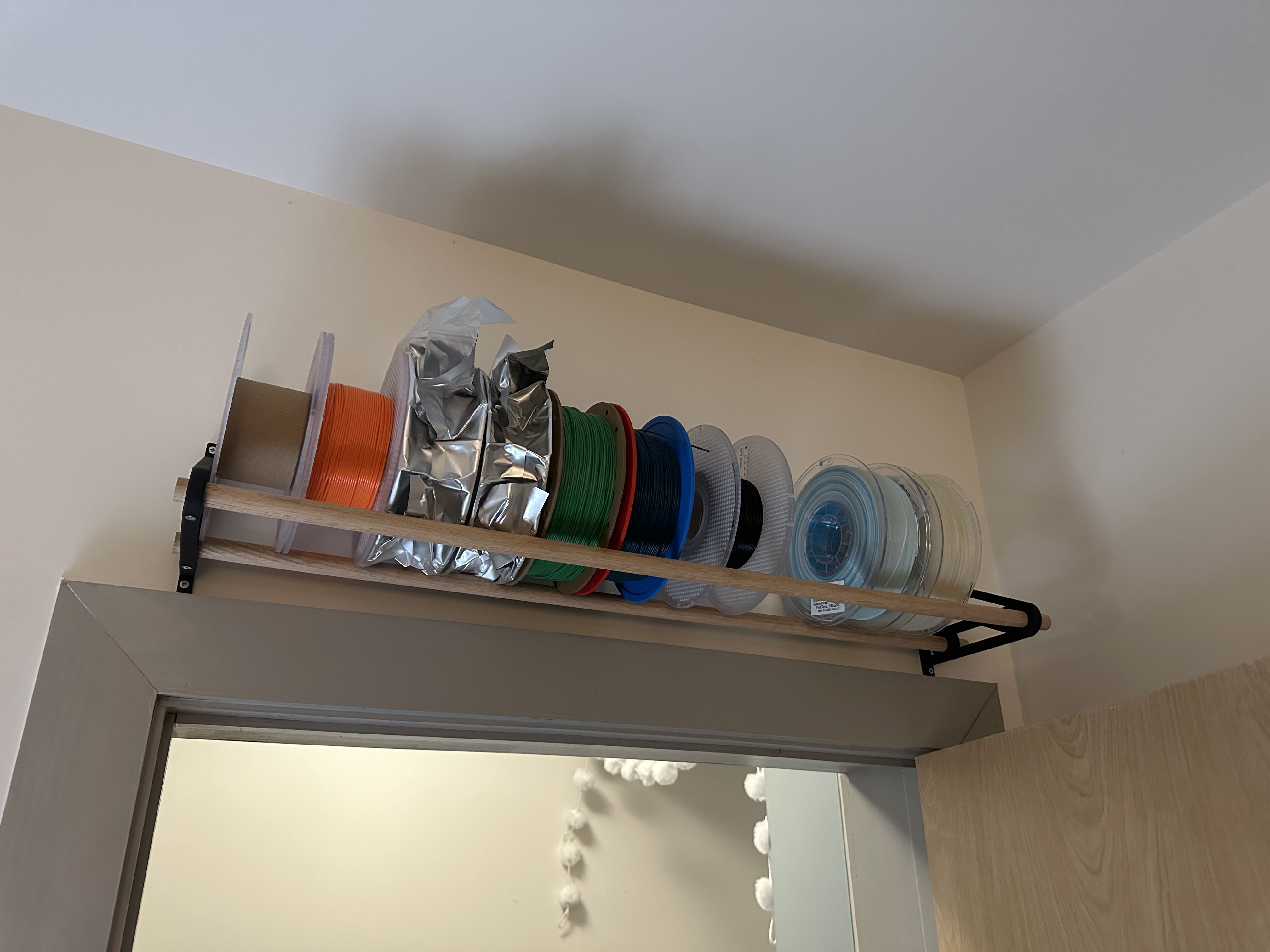 1in Dowel Spool Storage Bracket by devilryascended | Download free STL ...