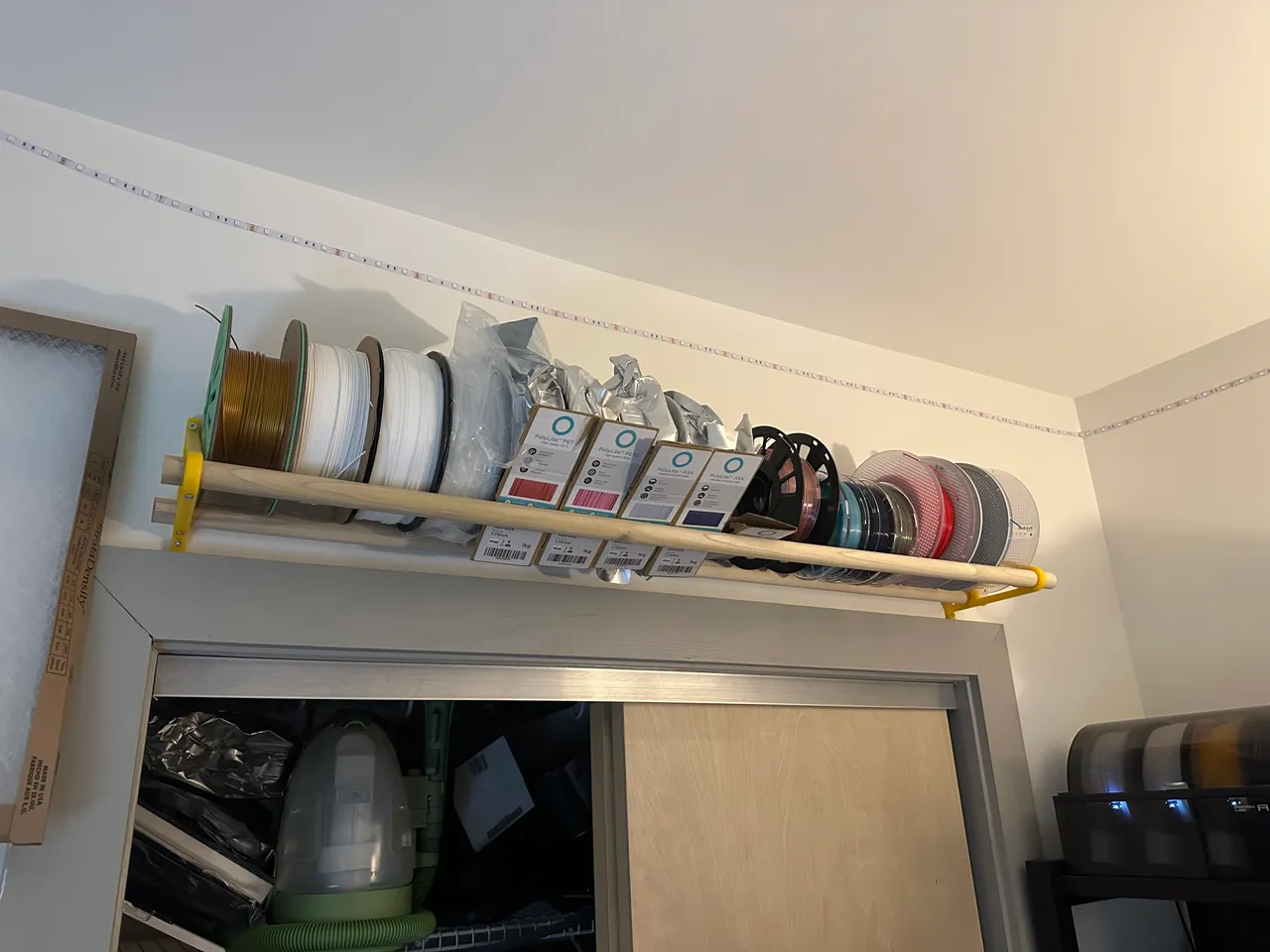1in Dowel Spool Storage Bracket by devilryascended | Download free STL ...