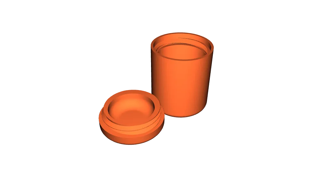 Small Threaded Container by Alzorm Designs | Download free STL model ...