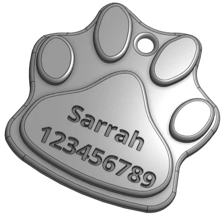 Dog tag by mrmila | Download free STL model | Printables.com