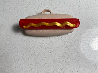 Hot Dog Pet ID Tag by Shelby P. | Download free STL model | Printables.com