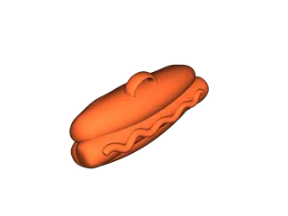 Hot Dog Pet ID Tag by Shelby P. | Download free STL model | Printables.com