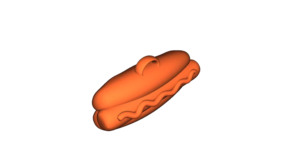 Hot Dog Pet ID Tag by Shelby P. | Download free STL model | Printables.com