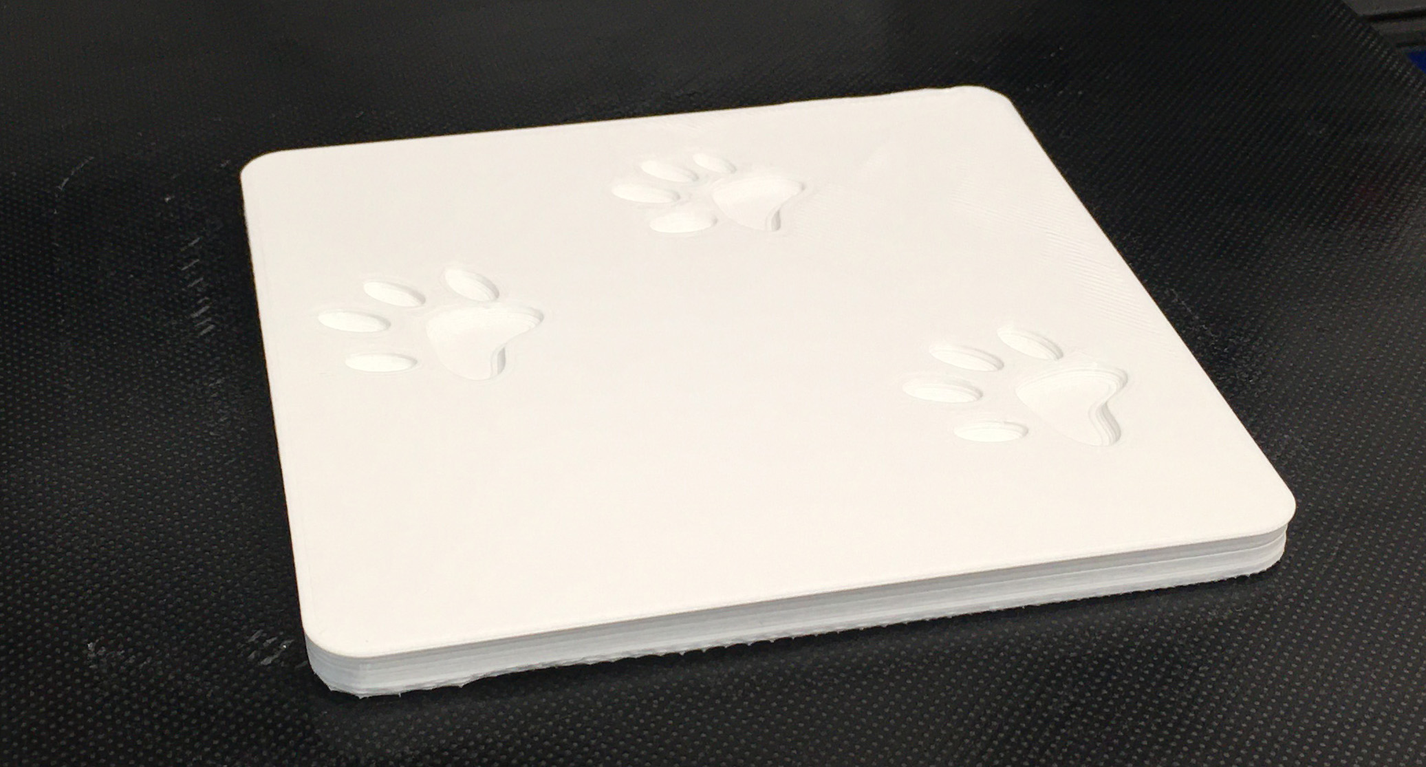 Cat Footprint Coaster by Grossmiller | Download free STL model ...