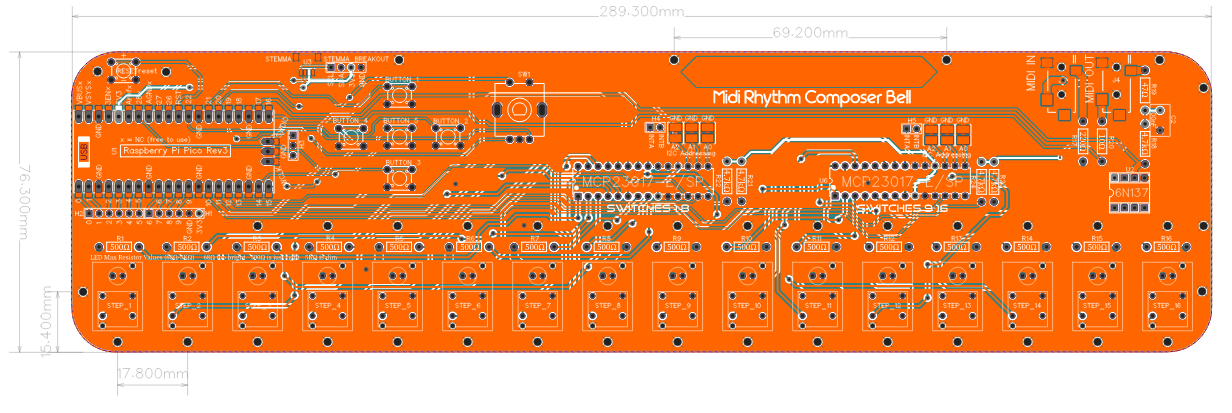 TR-Cowbell v1.2 Sequencer Enclosure by TreasureDev | Download free STL ...