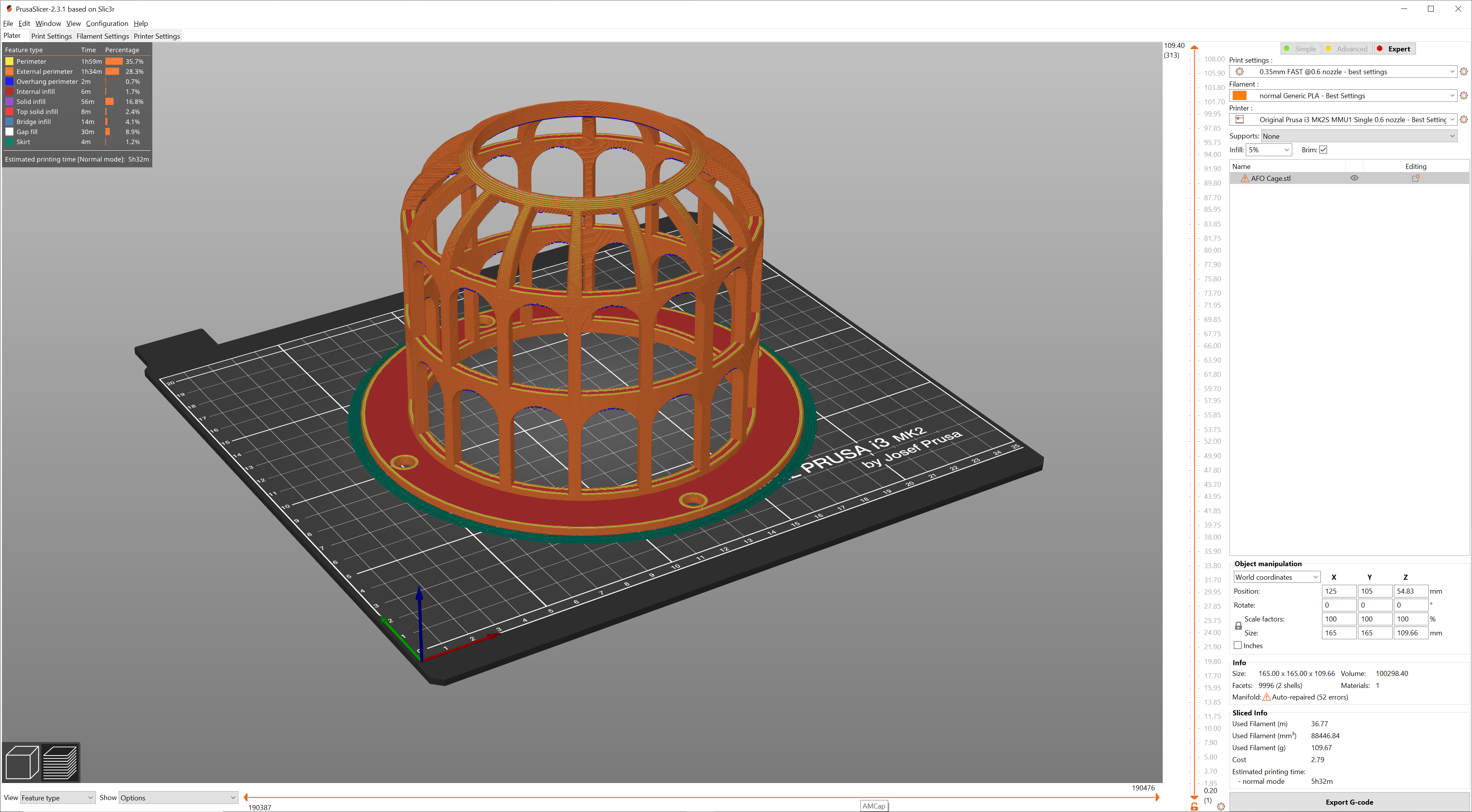 AFO Cage Mount by IchBinRooster | Download free STL model | Printables.com
