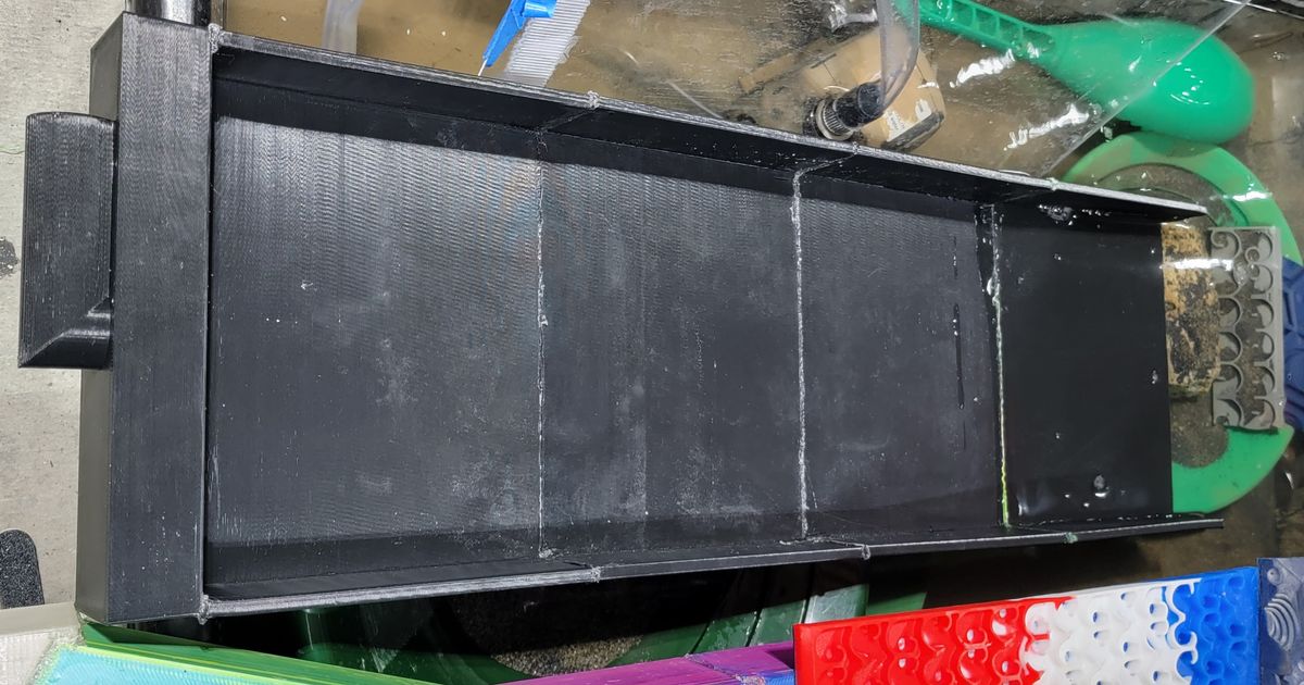 8 inch Recirculating Sluice Blank by IchBinRooster | Download free STL ...