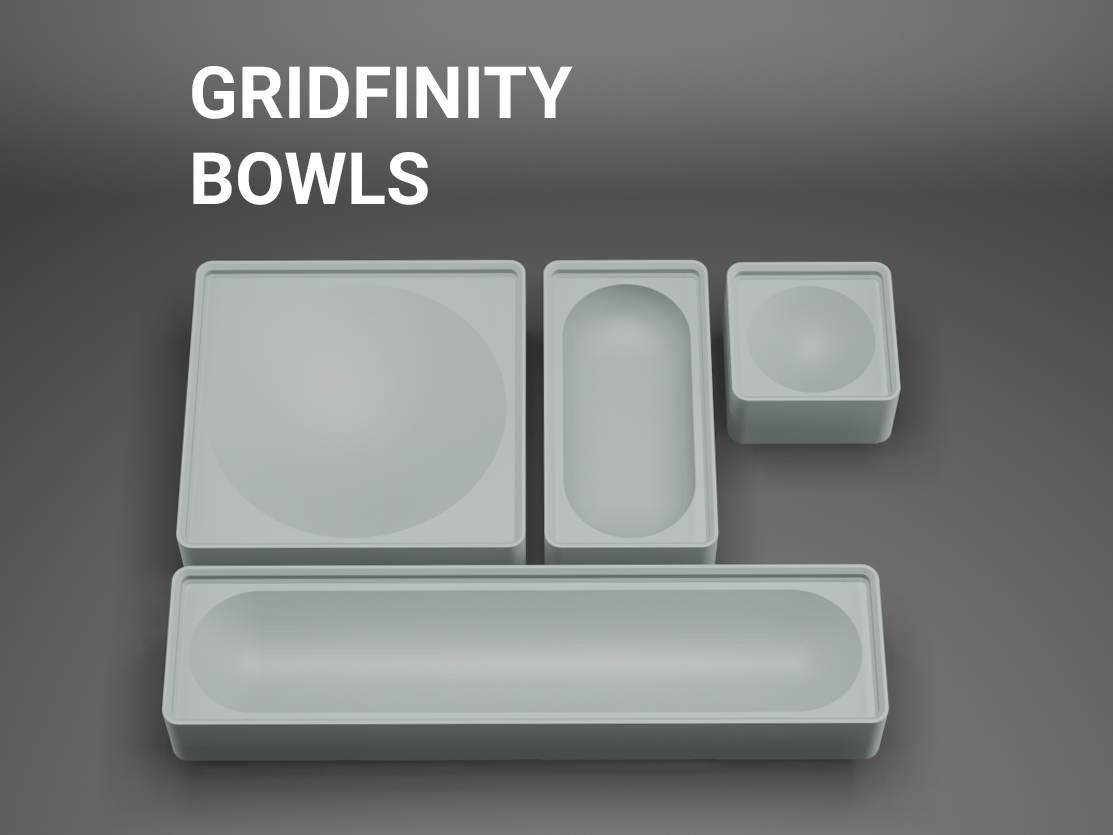Gridfinity Bowls By Ethanthompson Download Free STL Model