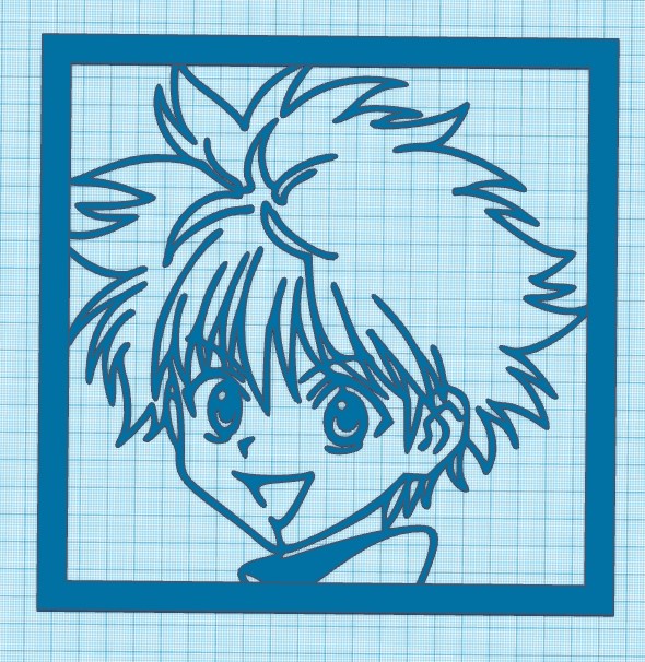 KILLUA - HUNTER X HUNTER FRAMED WALL ART 210MM SQ by Ogama Industries ...