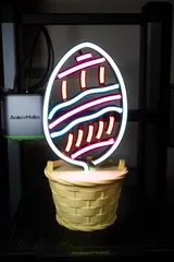 Alternate Base Design for Desktop Neon Sign by db | Download free STL ...