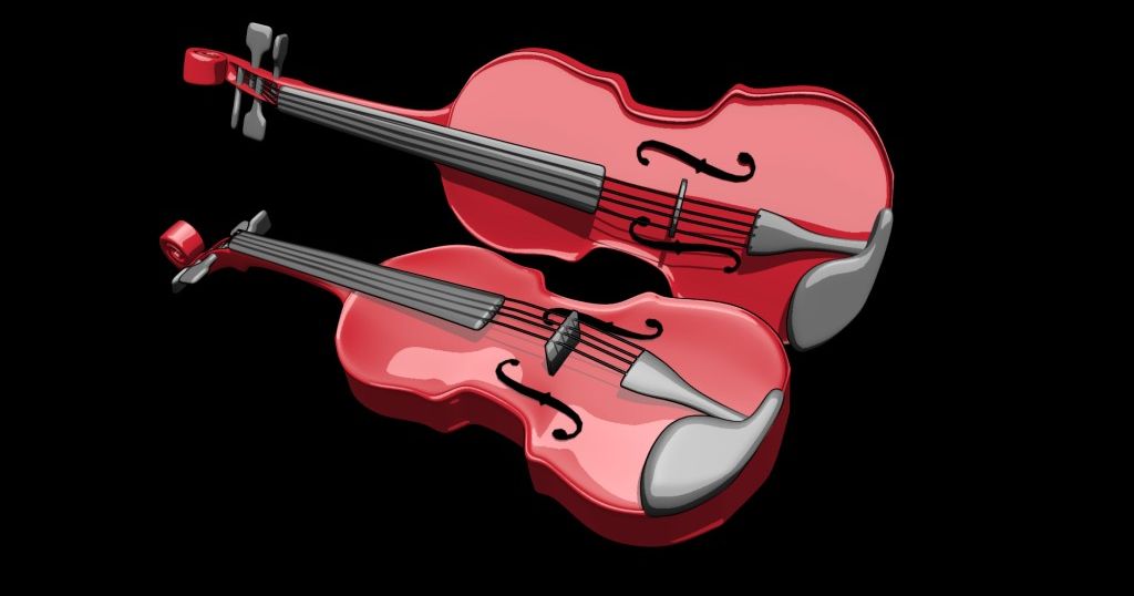 Violins by Books | Download free STL model | Printables.com