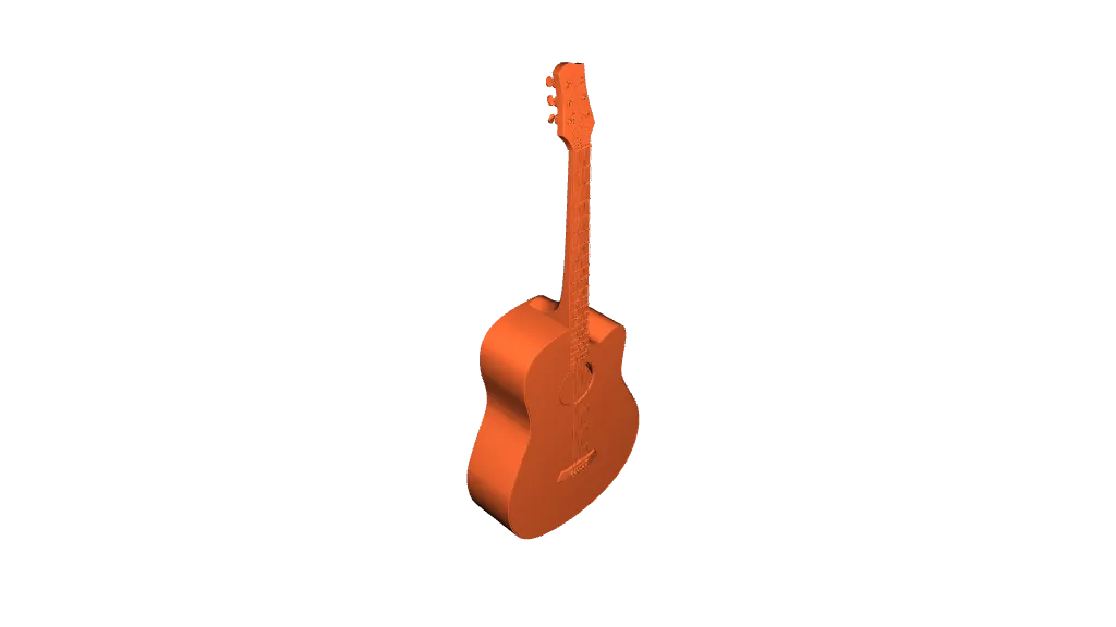 Acoustic Guitar by Books | Download free STL model | Printables.com