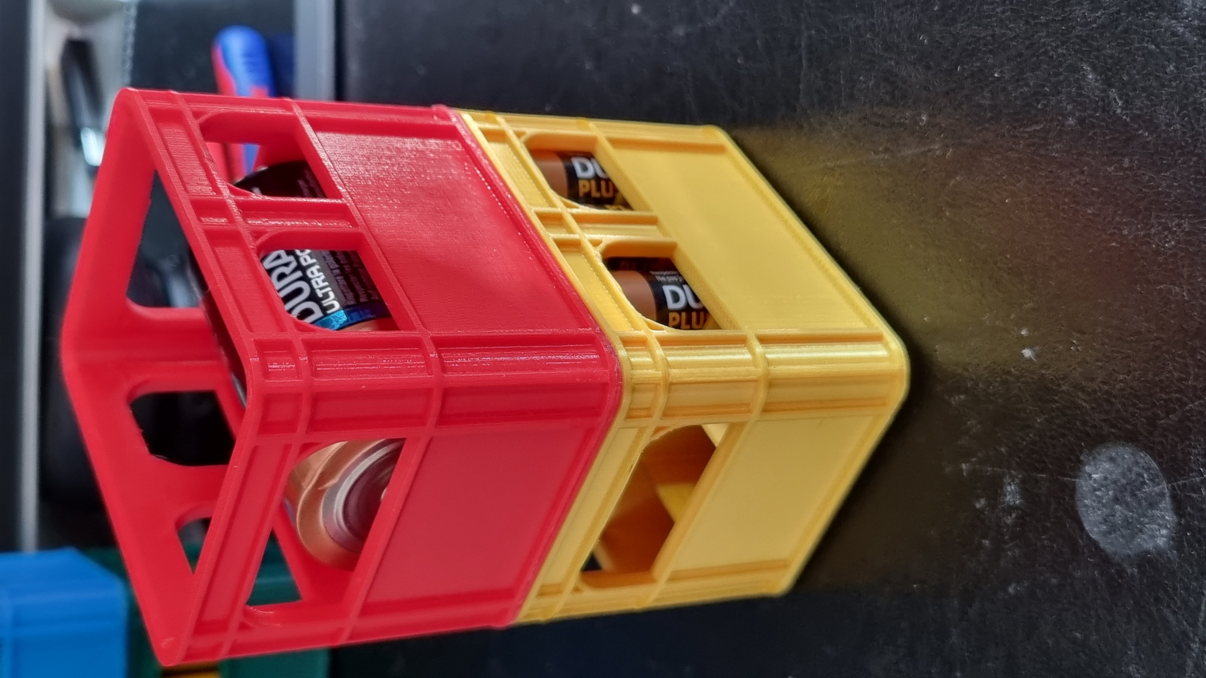 beer crate for D type batteries by Reacy1998 | Download free STL model ...