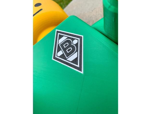 Lego-Torso with Borussia-Logo on chest - (multicolour-printing!) by ...