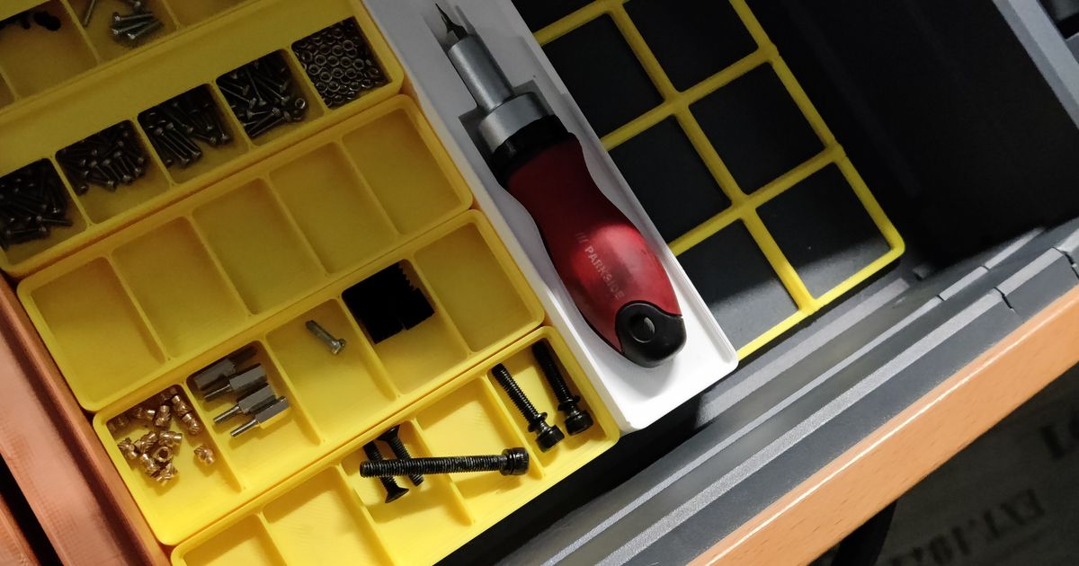 Gridfinity parkside screwdriver holder by Jort | Download free STL model | Printables.com