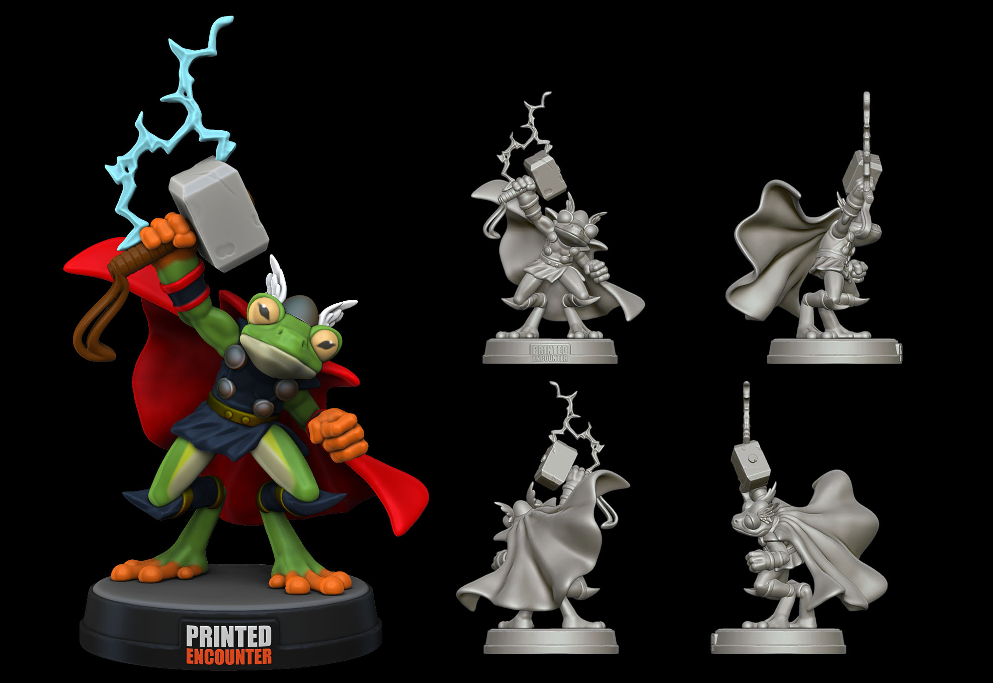 Throg, Frog of Thunder! by Printed Encounter | Download free STL model ...