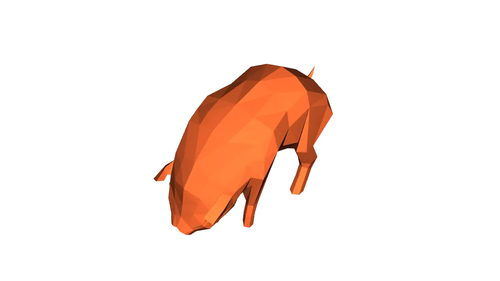 Pig Low Poly by Books | Download free STL model | Printables.com