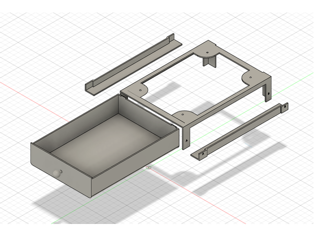 Desk Drawer Organizer by Fargo1 | Download free STL model | Printables.com