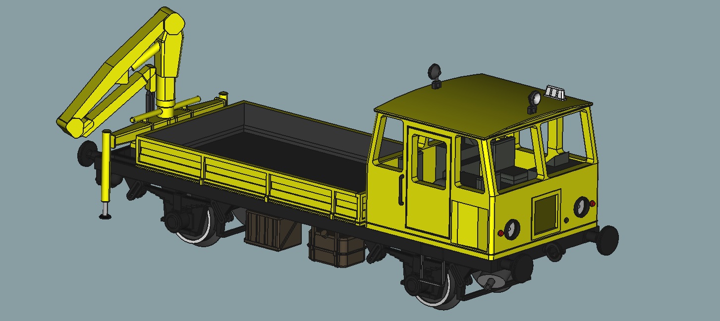 Wózek motorowy Drezyna KOLZAM WŻA-10 TTscale 1:120 by Łukasz Stępka ...