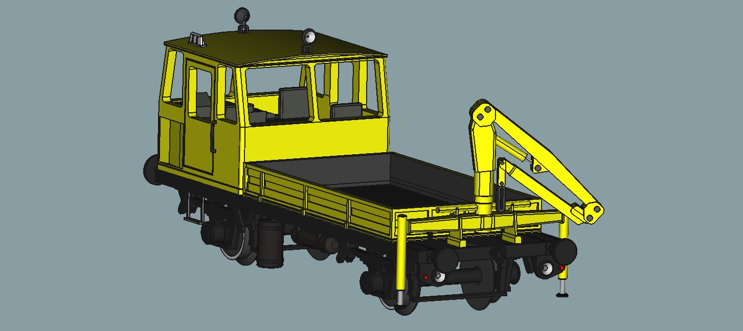 Wózek motorowy Drezyna KOLZAM WŻA-10 TTscale 1:120 by Łukasz Stępka ...