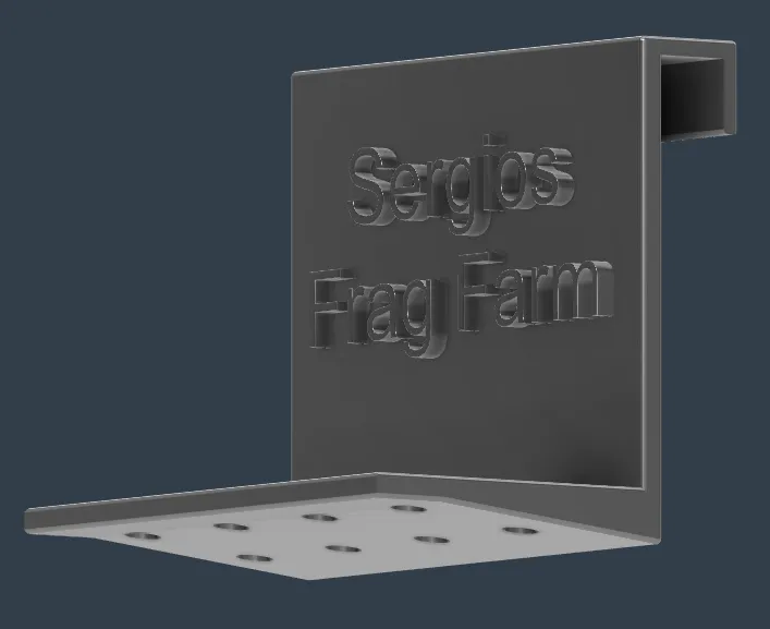 Saltwater Aquarium Coral Frag Tray by HabibiSauce | Download free STL ...