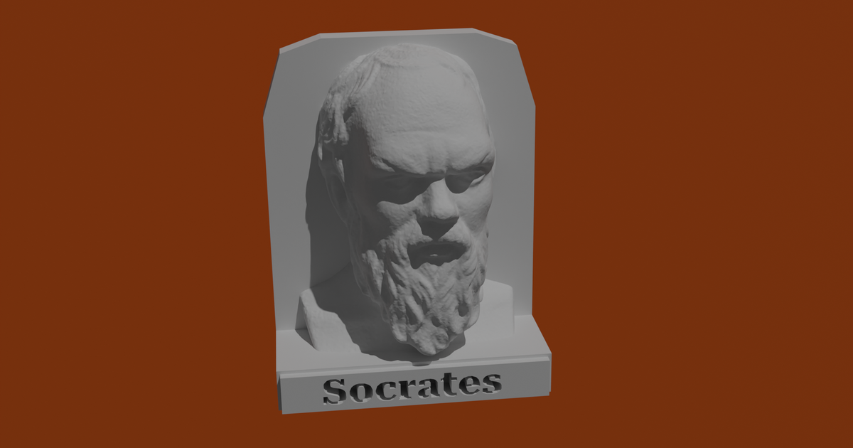 Socrates Bust von Adam Bajgar | Kostenloses STL-Modell herunterladen ...