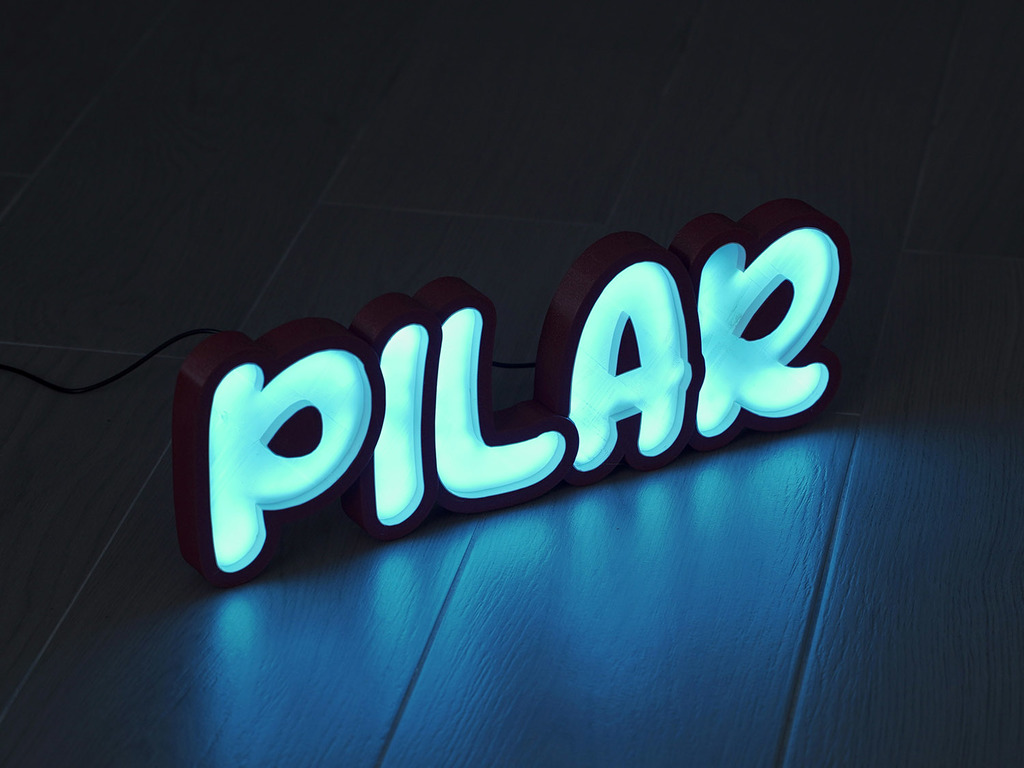 LED Marquee Pilar by Duke Doks | Download free STL model | Printables.com